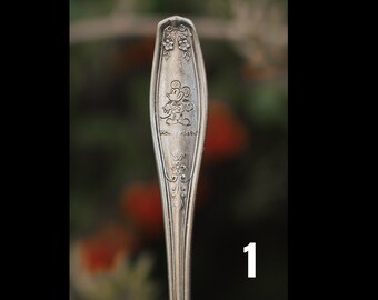 Mickey Mouse Silver Spoon - Etsy