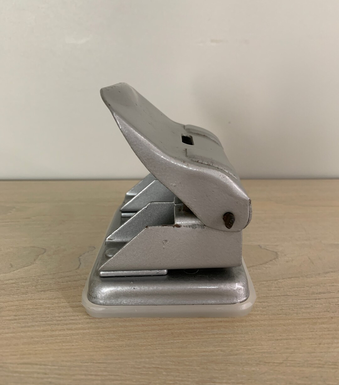 Vintage Soviet Paper Puncher, Old Paper Hole Maker, Gray Industrial ...