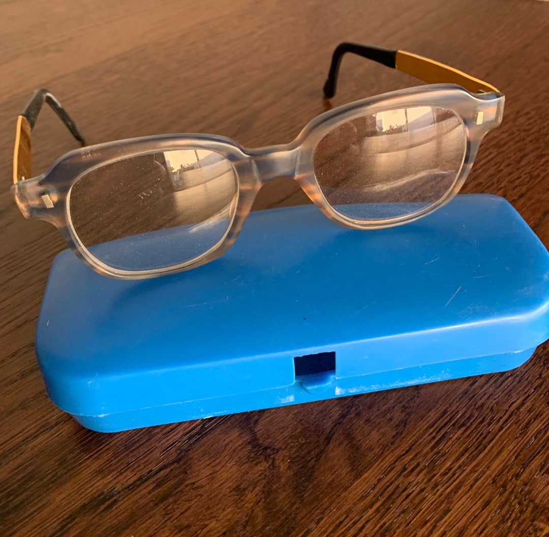 Vintage Grandma Eye Glasses With Case Glasses Costume Accessory Eyewear Granny Style