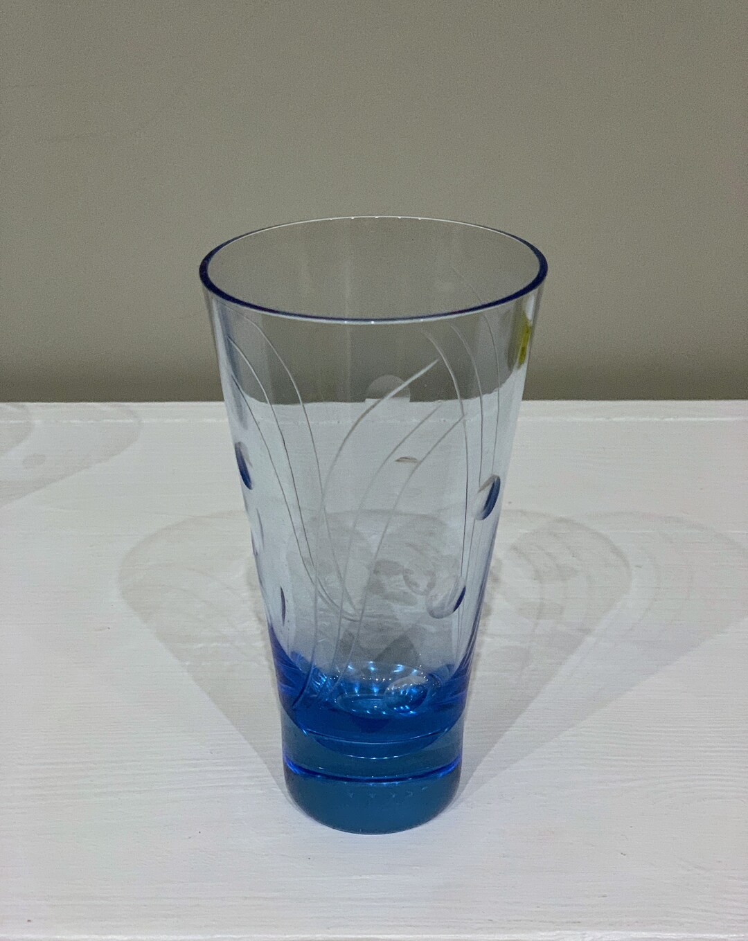 Vintage Soviet USSR Blue Glass Vase. Small Vintage Glass Vase. - Etsy