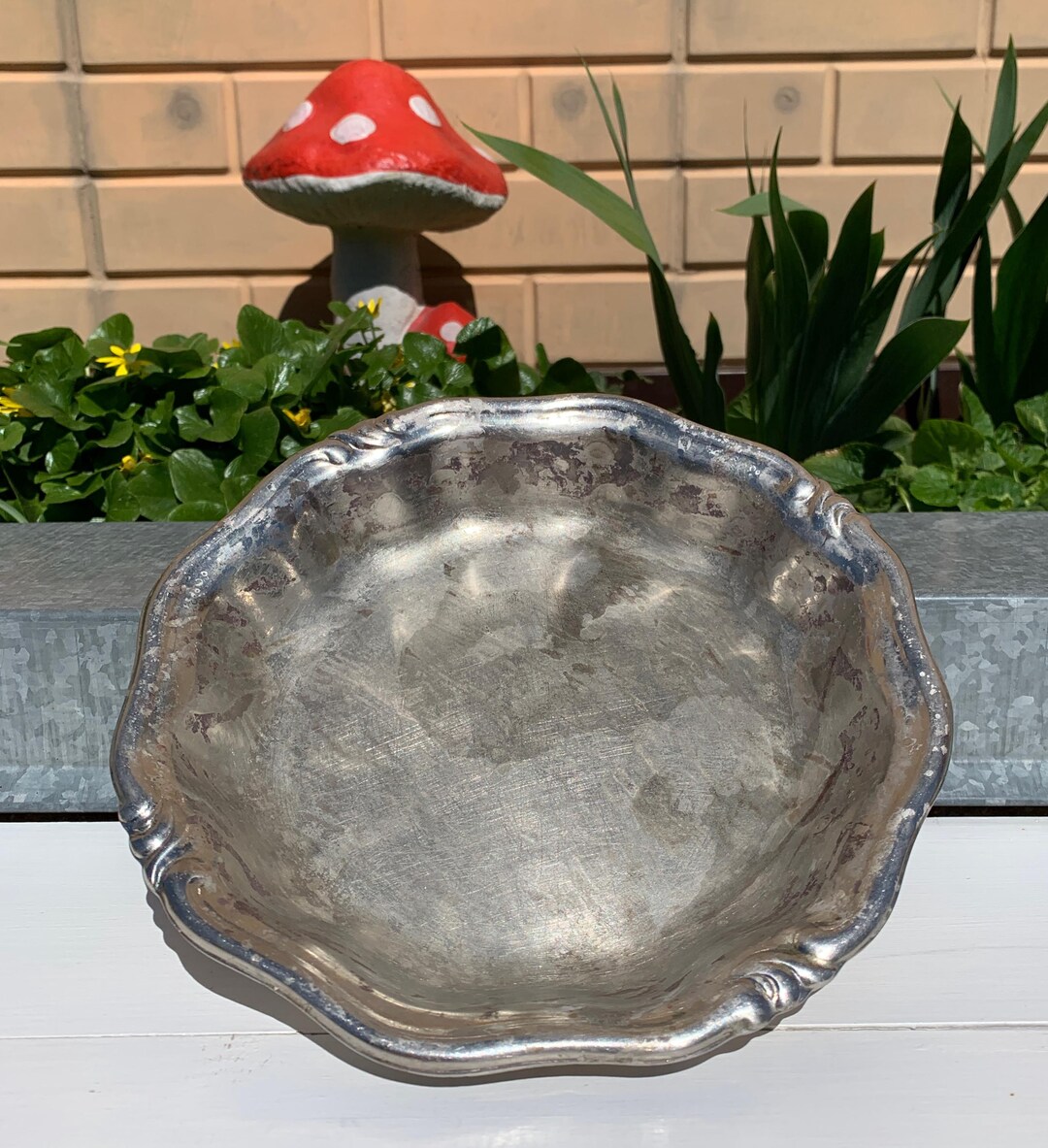 Vintage USSR Metal Candy Dish Bowl 1980s – Silver Tone, 20cm – Soviet ...