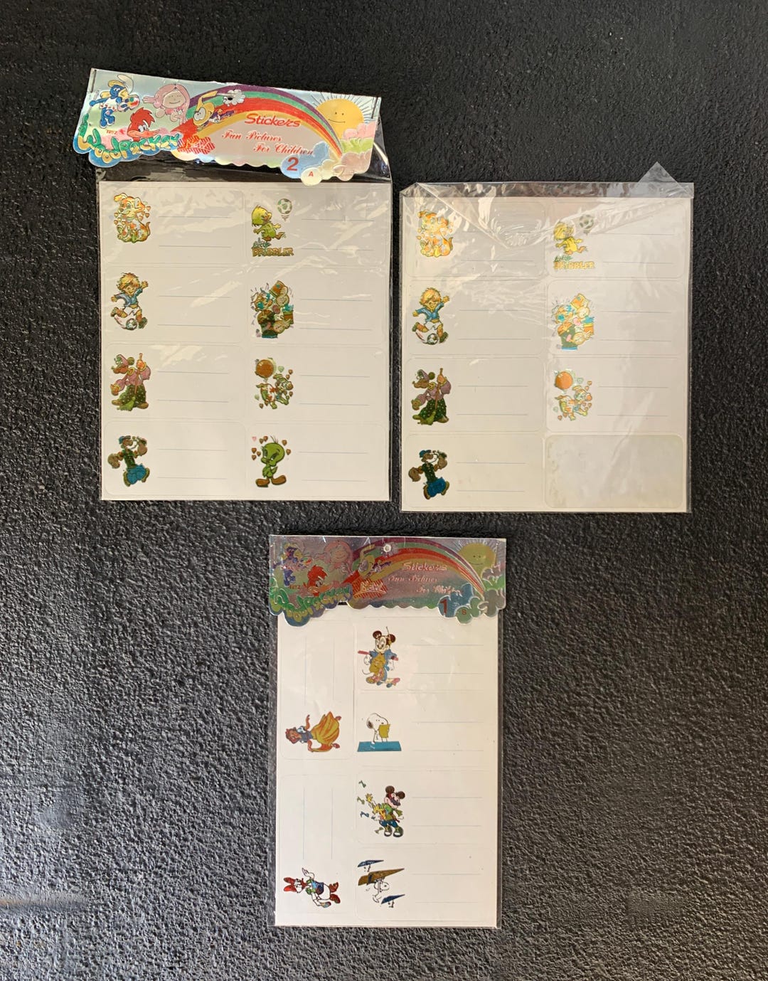 Vintage 1990s Cartoon Sticker Set – 3 Sheets – Kawaii Retro Stickers - Etsy