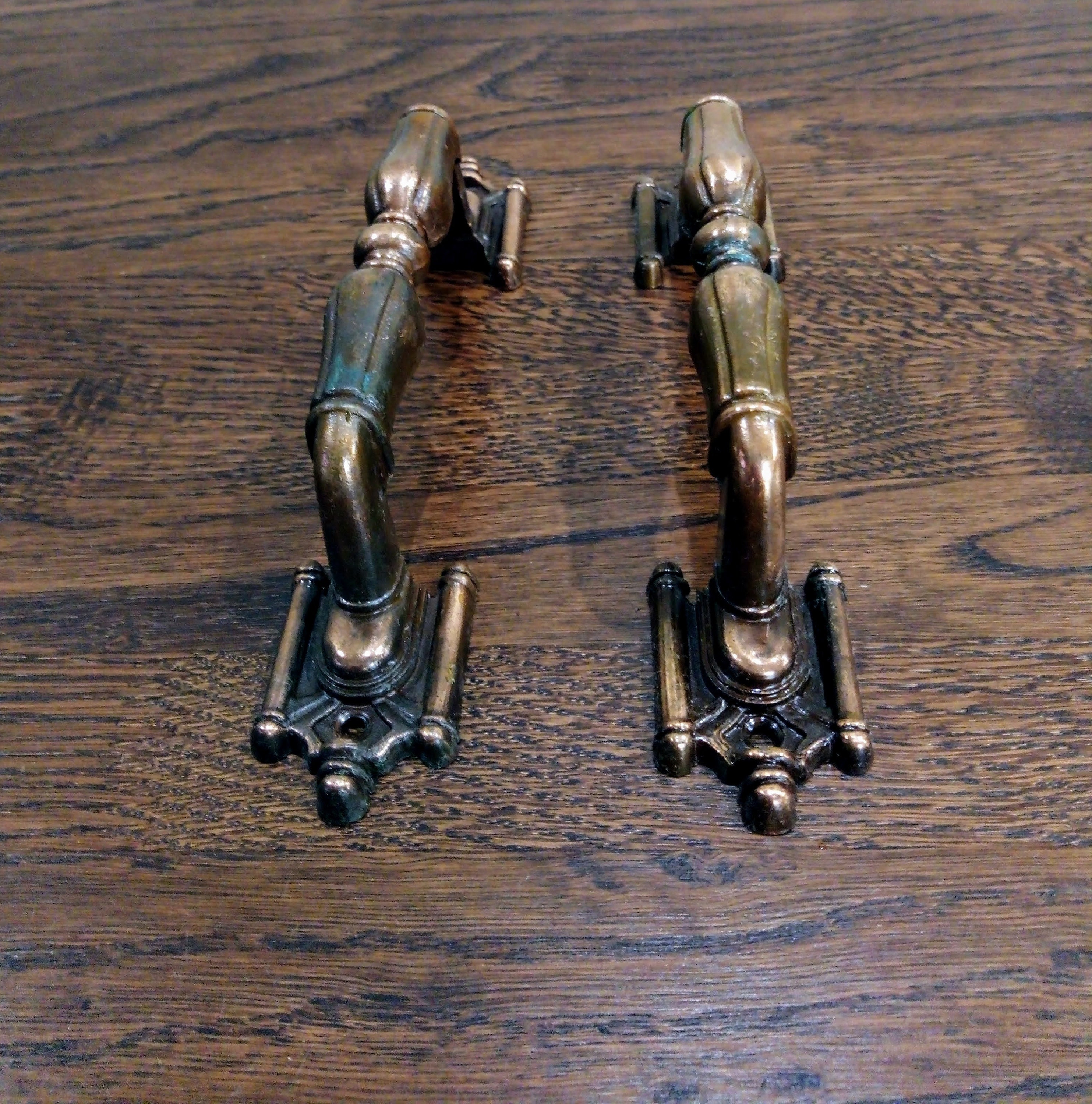 Pair of Soviet Vintage Door Handles. Doors Knob. Vintage Door Handle ...