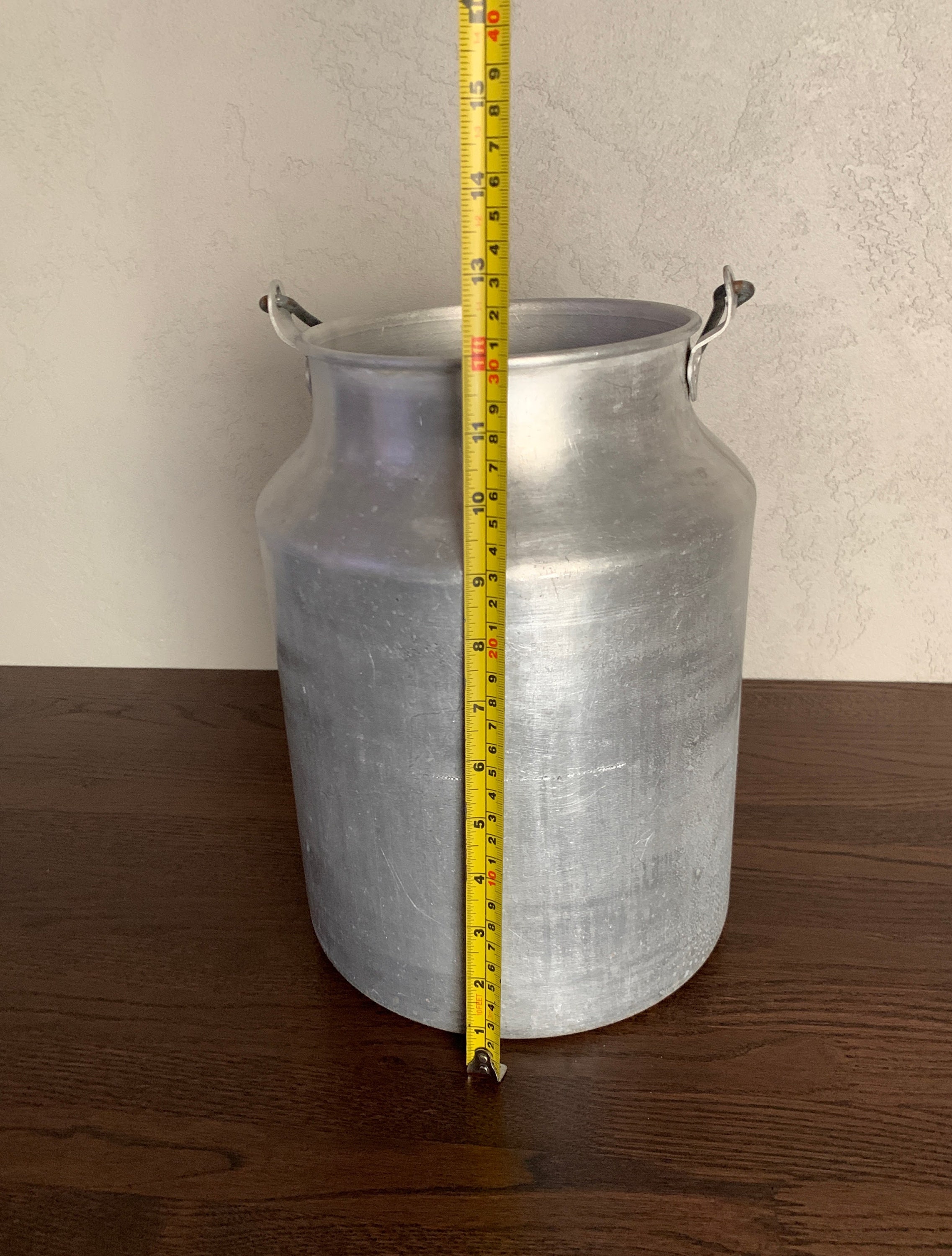 Antique Big Can, Soviet Milk Jug, Aluminum Milk Pail, Artistic Decor ...