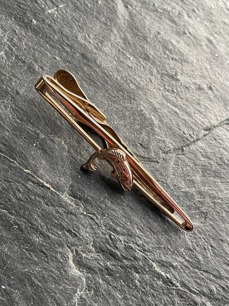 Fish Vintage Tie Pin Signed Nippy Clip, Made in England With a ...