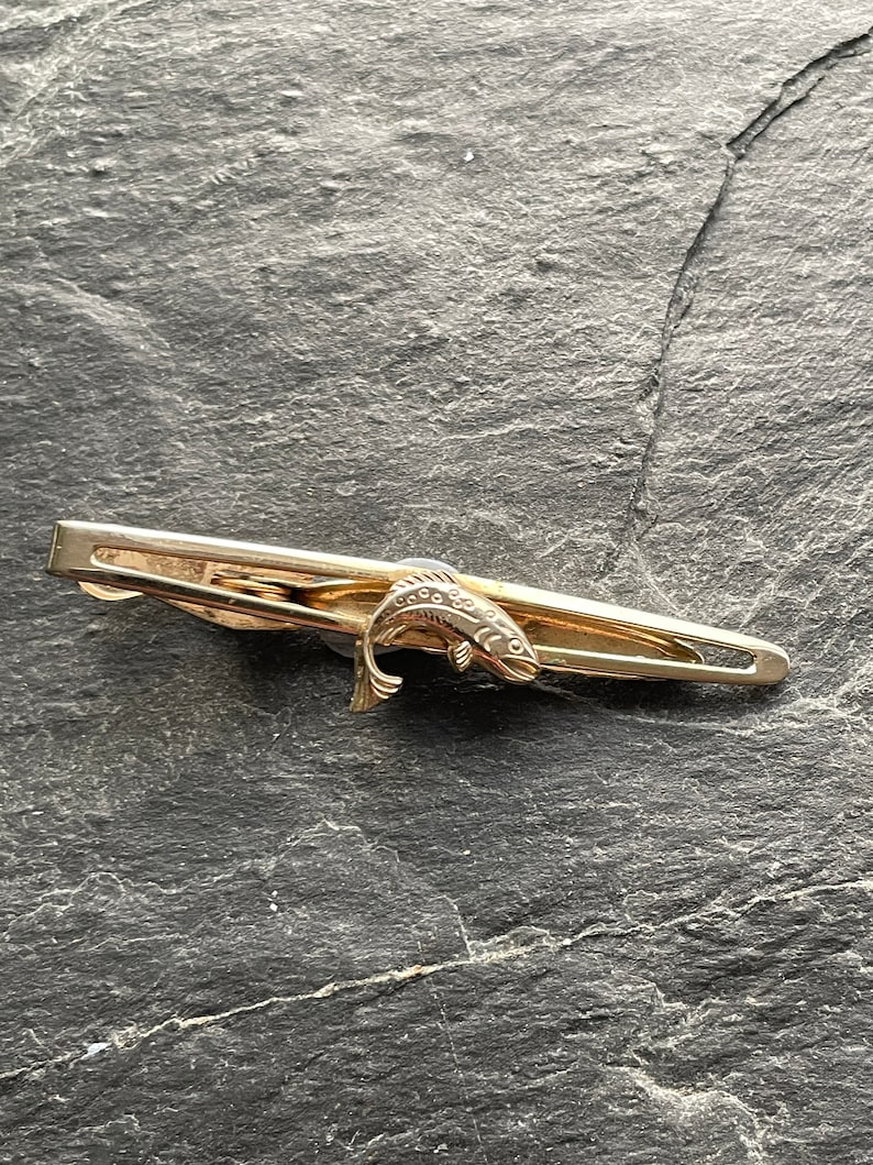 Fish Vintage Tie Pin Signed Nippy Clip, Made in England With a ...