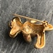 Sphinx Gold Vintage Teddy Bear Brooch With Crystal Set in the Eyes ...