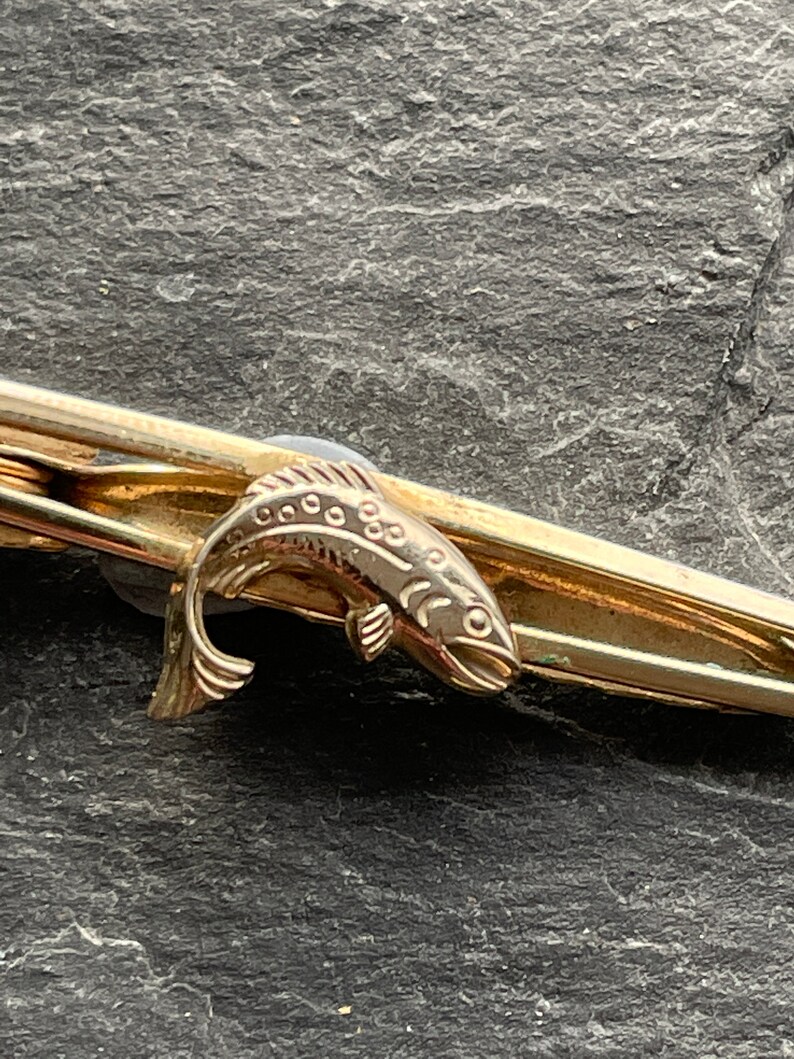 Fish Vintage Tie Pin Signed Nippy Clip, Made in England With a ...