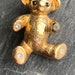 Sphinx Gold Vintage Teddy Bear Brooch With Crystal Set in the Eyes ...