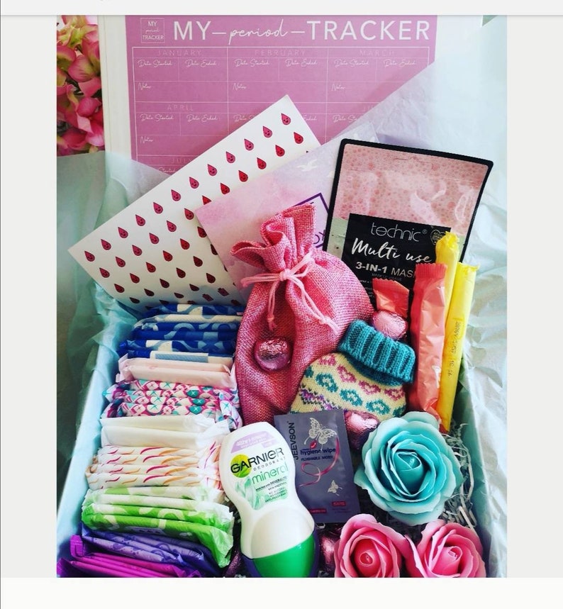 First period kit Gift for girls Keepsake box coming of age | Etsy