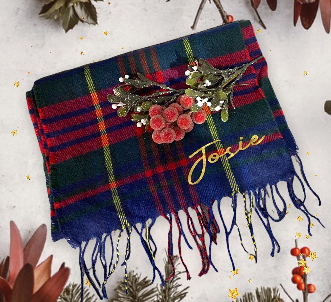 Personalised Scarf, Vegan Friendly Wool, Super Soft. Great Gift Idea - Etsy
