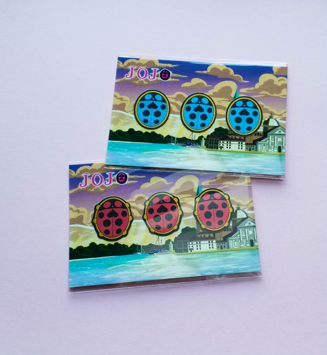 Italian Ladybug Stickers (pack of 3) Matte Mirror Stickers - Etsy
