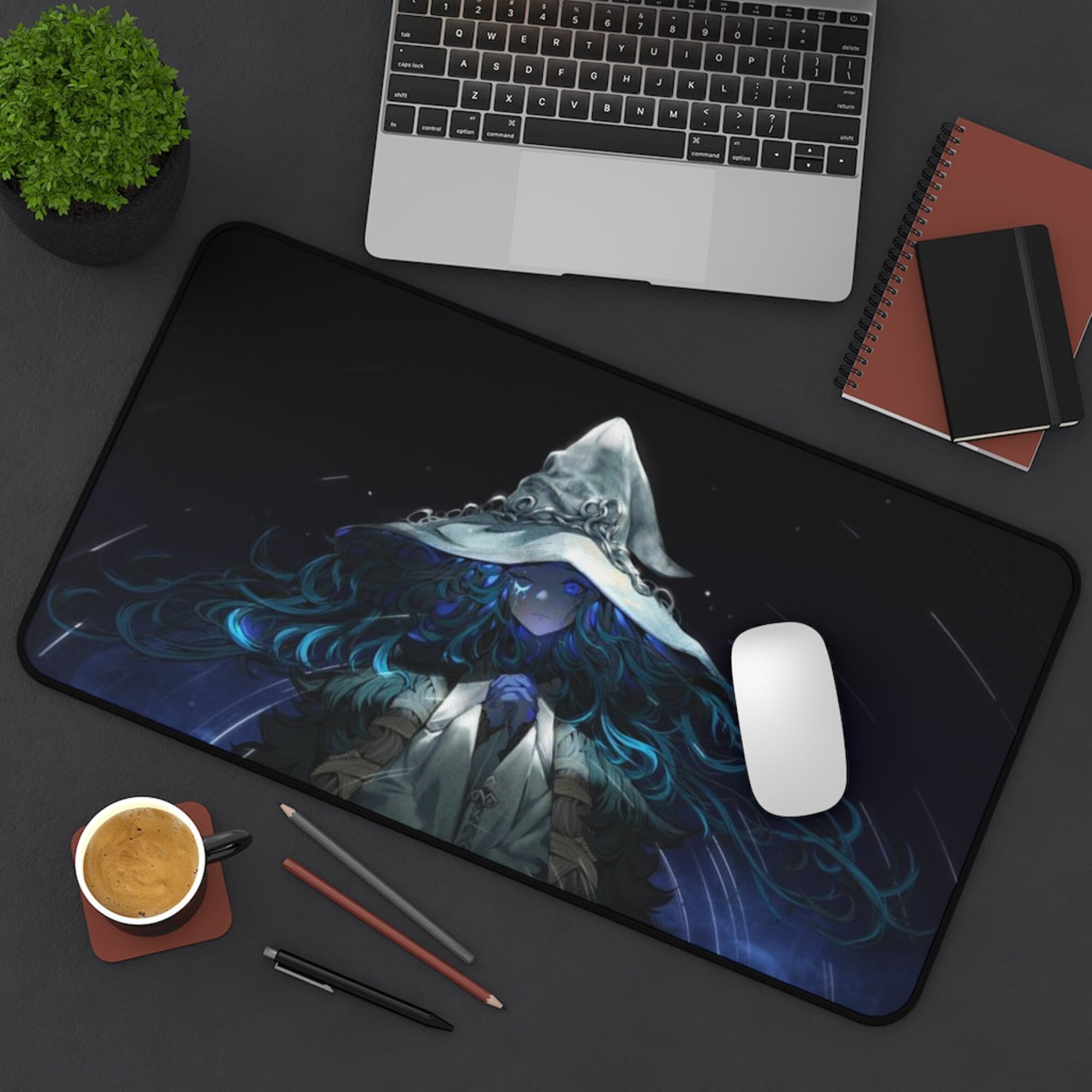 Elden Ring Ranni The Witch Gaming Desk Mat - Gamer Mouse Pad Playmat