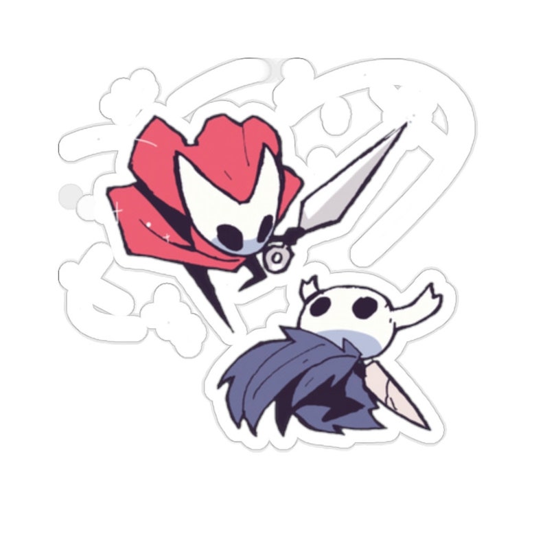 Chibi Hornet and Hollow Knight Waterproof Sticker - Etsy Australia