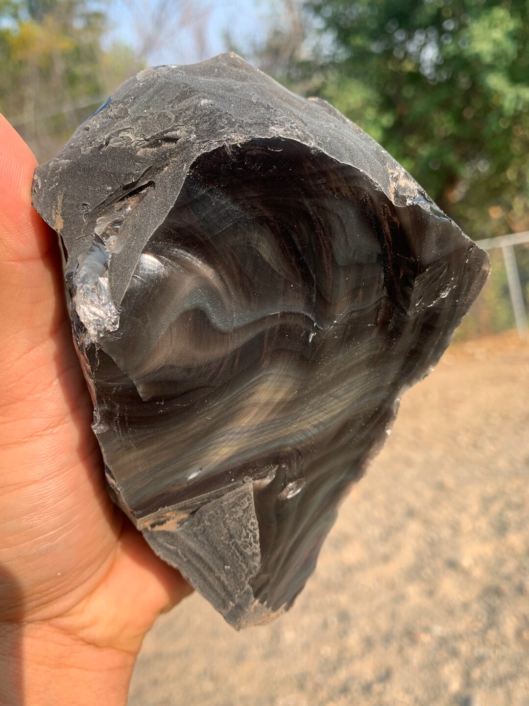 Rainbow Obsidian Volcanic Glass (rainbow Swirl) - Etsy