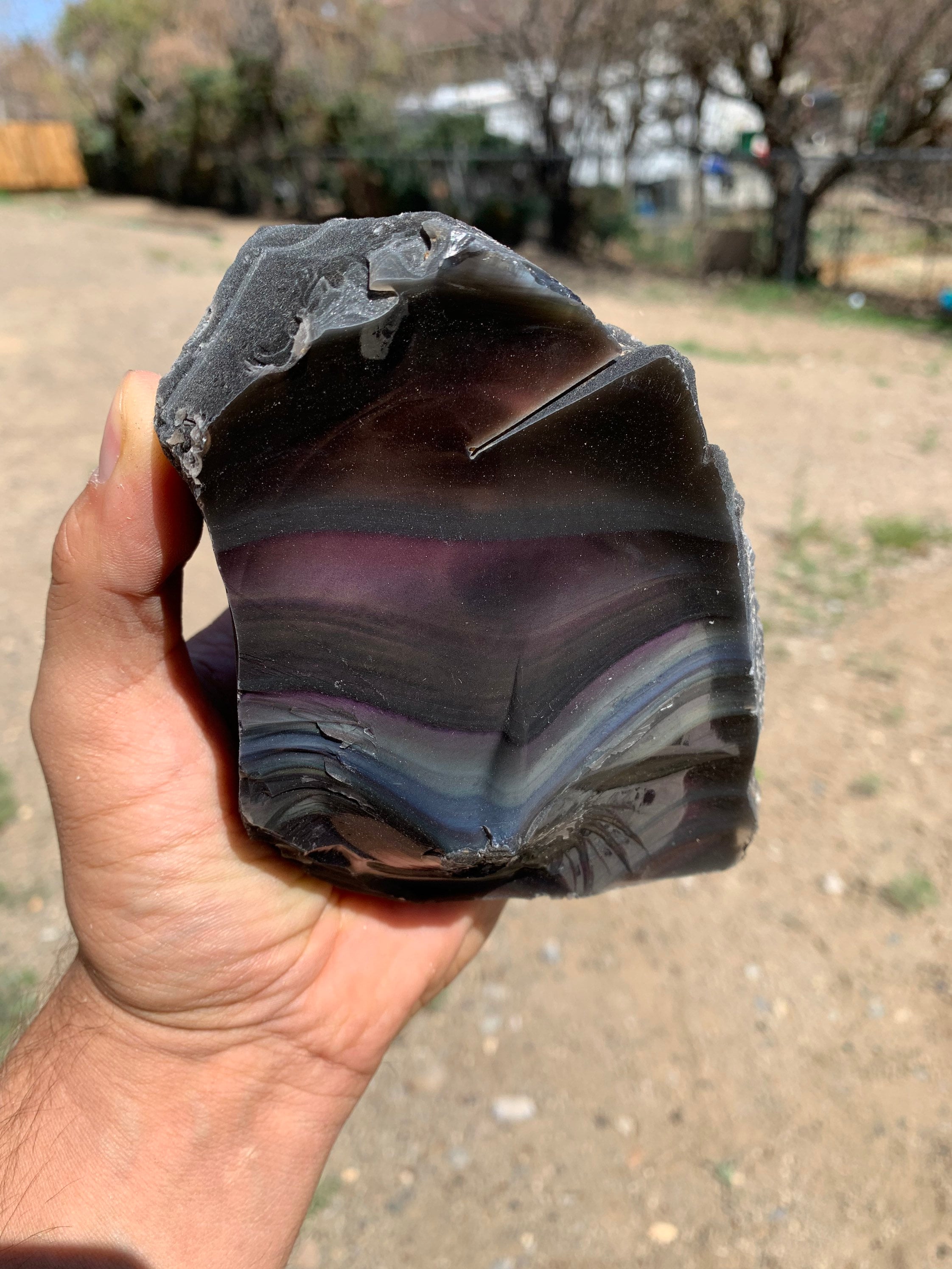 Rainbow Obsidian Volcanic Glass (beautiful!) - Etsy