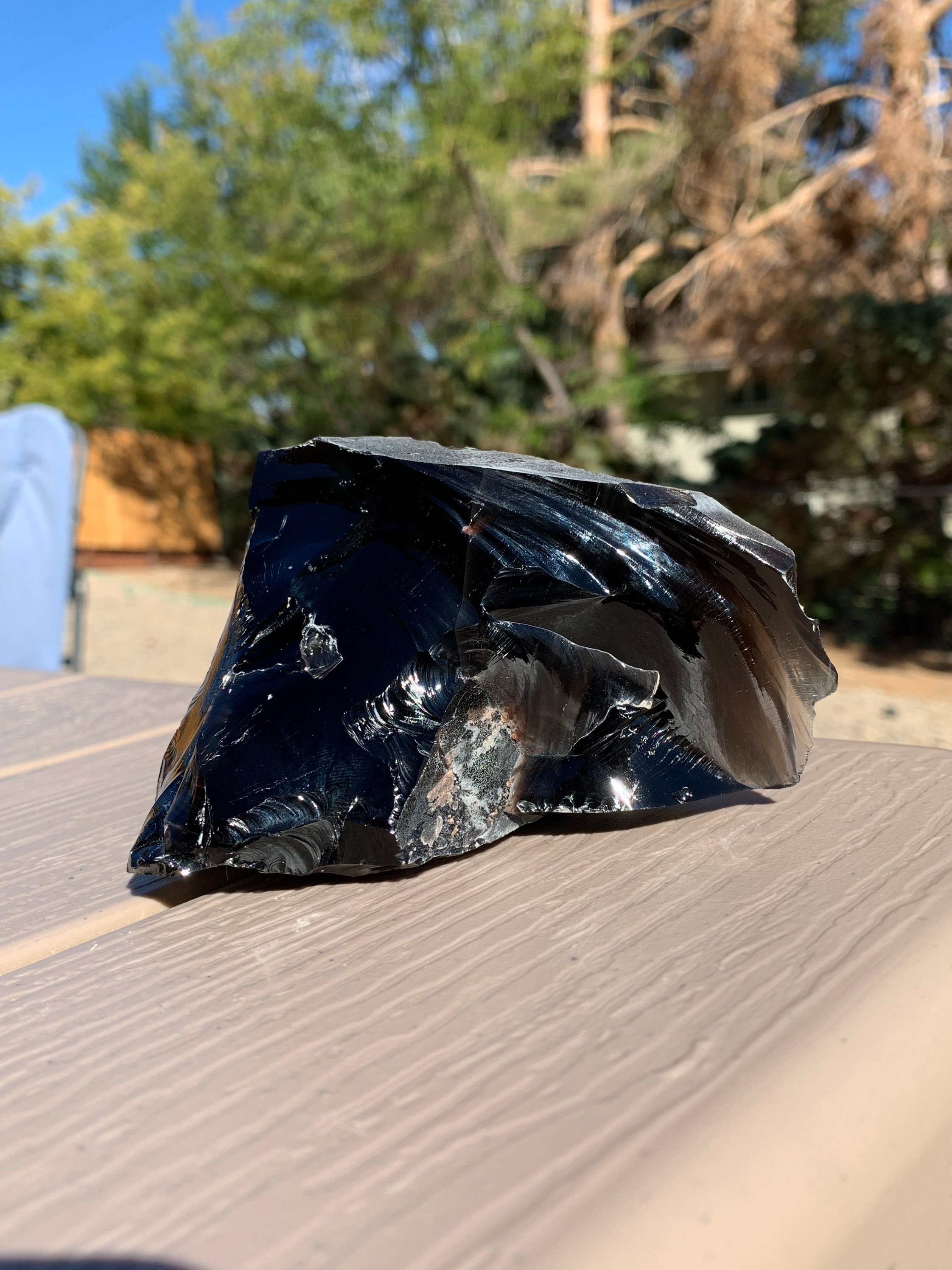 Black Obsidian Volcanic Glass - Etsy