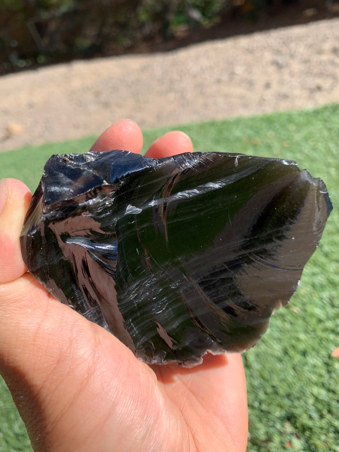 Black Obsidian Volcanic Glass - Etsy