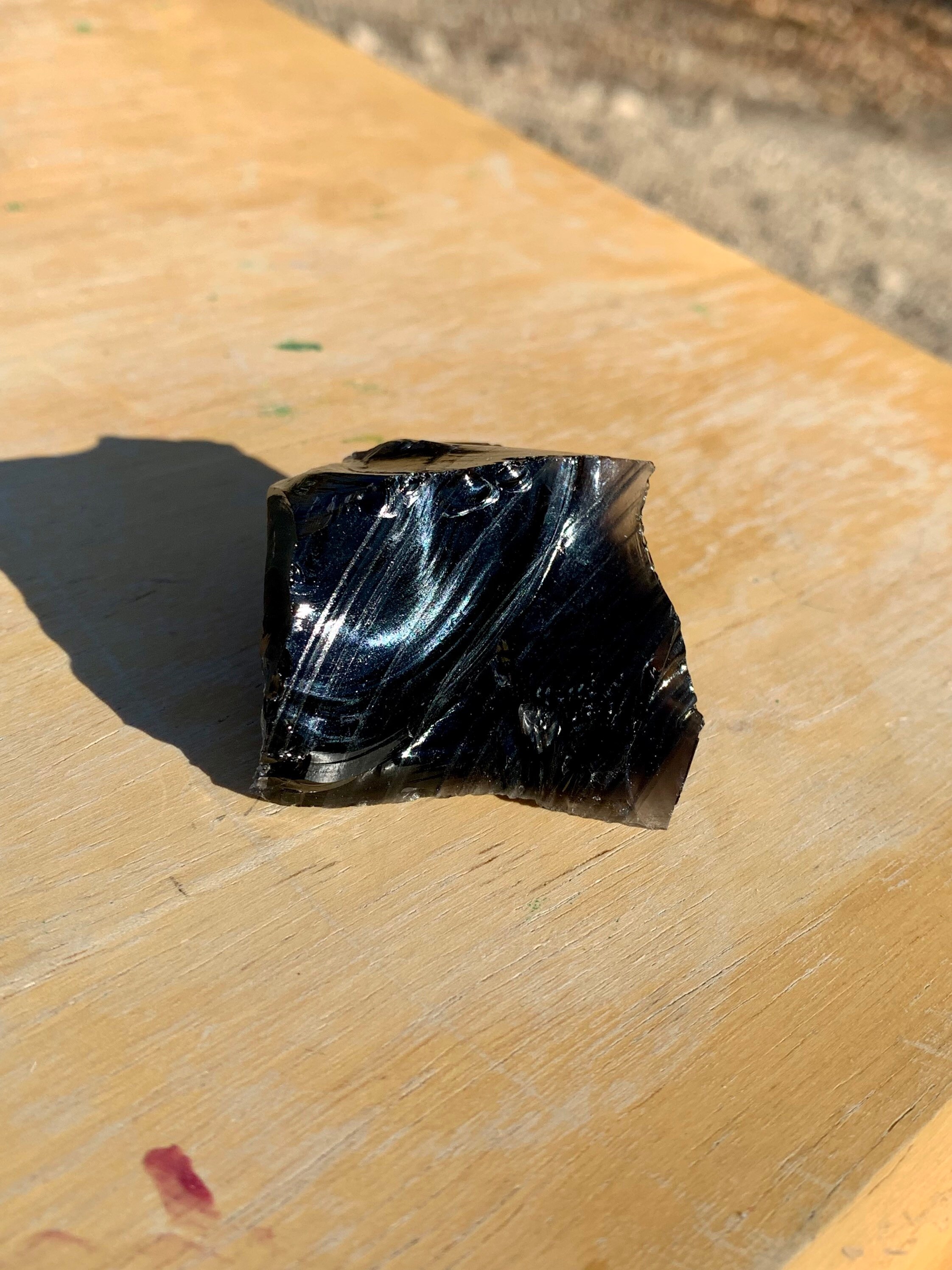 Black Rainbow Obsidian Volcanic Glass - Etsy