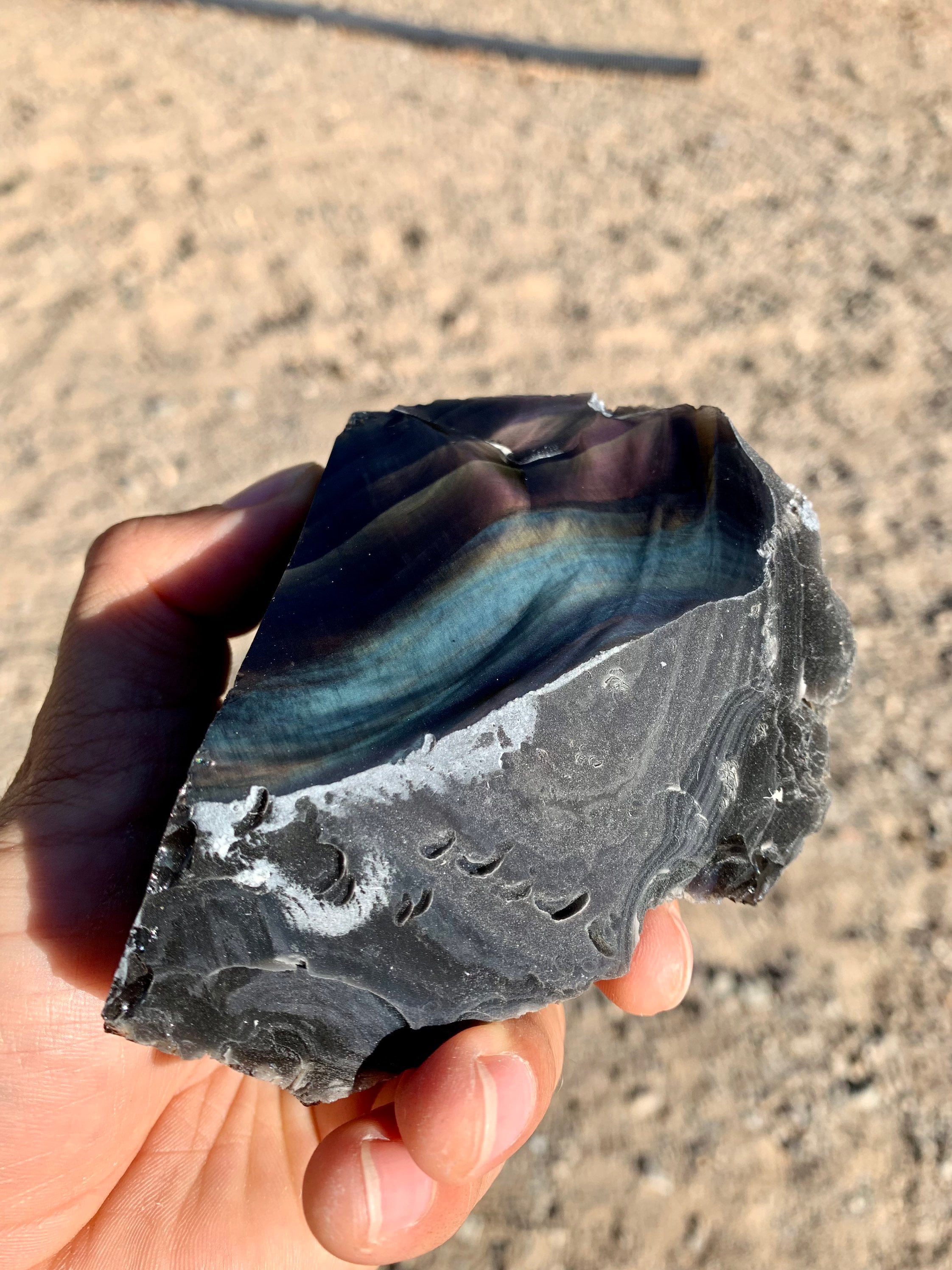 Rainbow Obsidian Volcanic Glass - Etsy