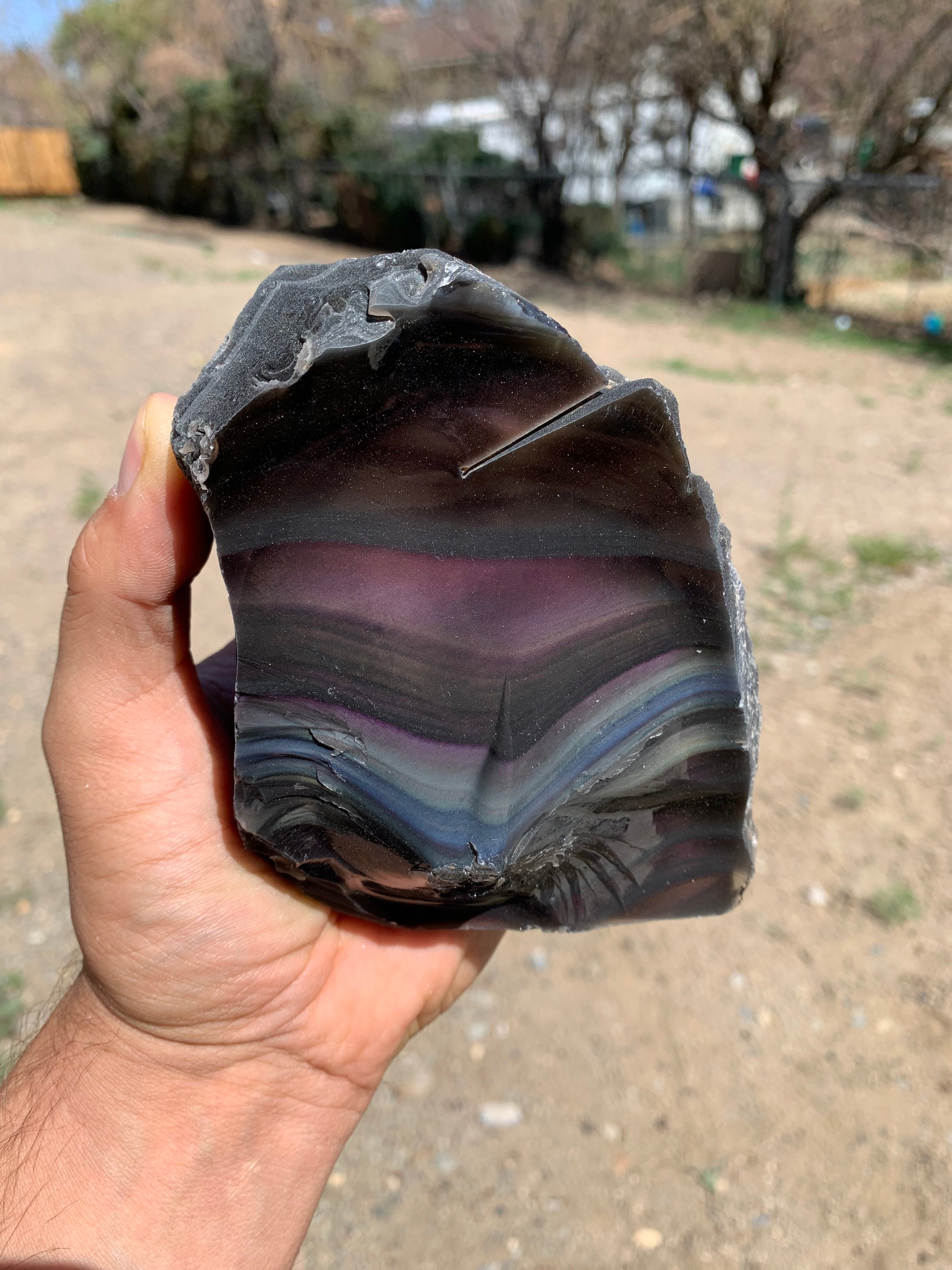 Rainbow Obsidian Volcanic Glass (beautiful!) - Etsy