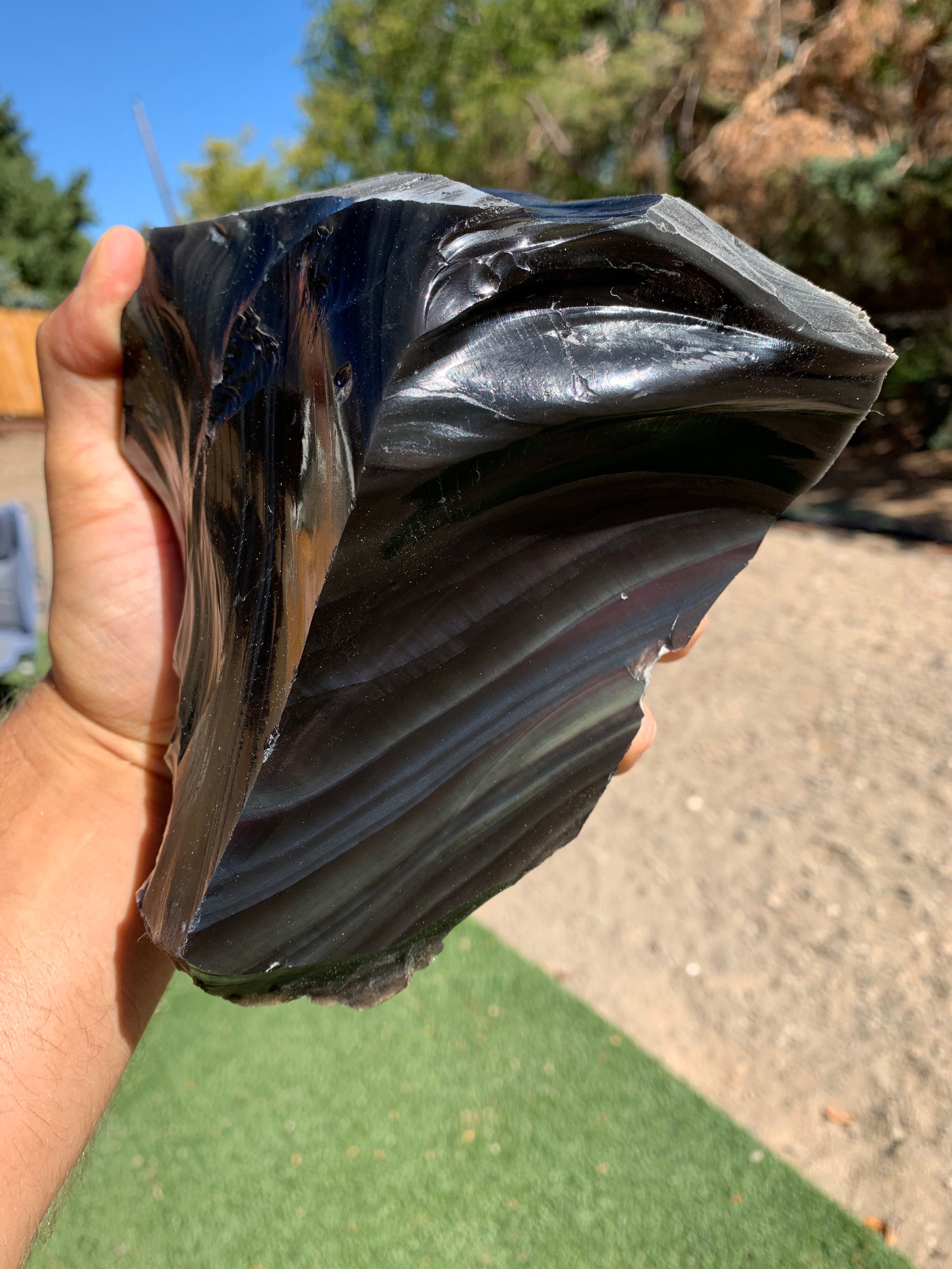 Rainbow Obsidian Volcanic Glass - Etsy
