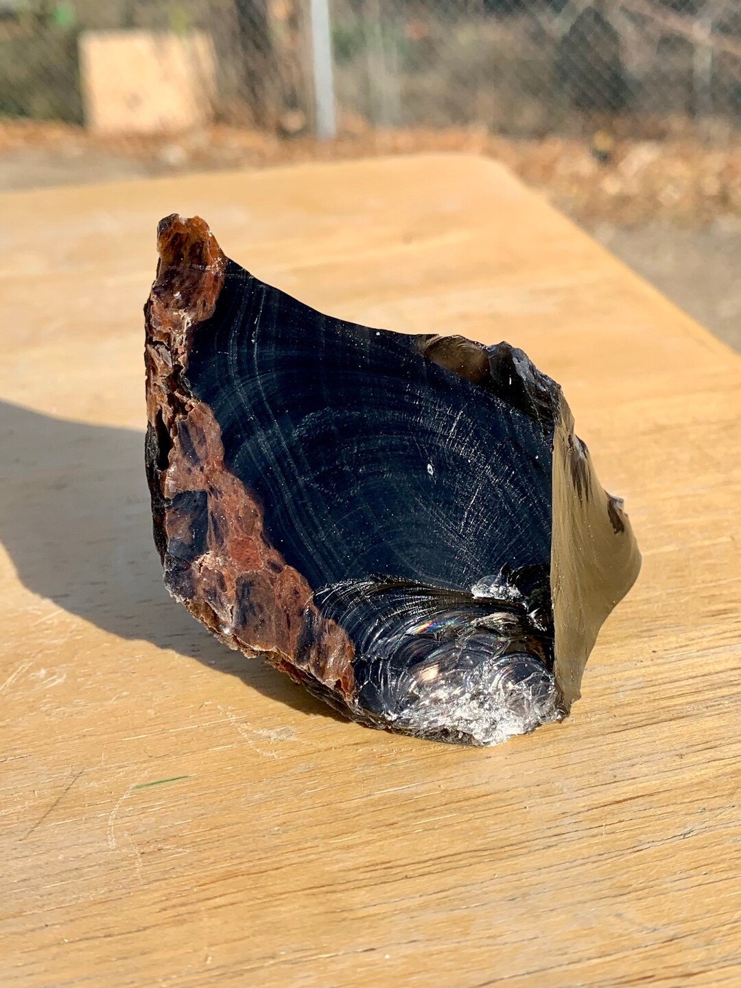 Black Obsidian Volcanic Glass With Mahogany - Etsy