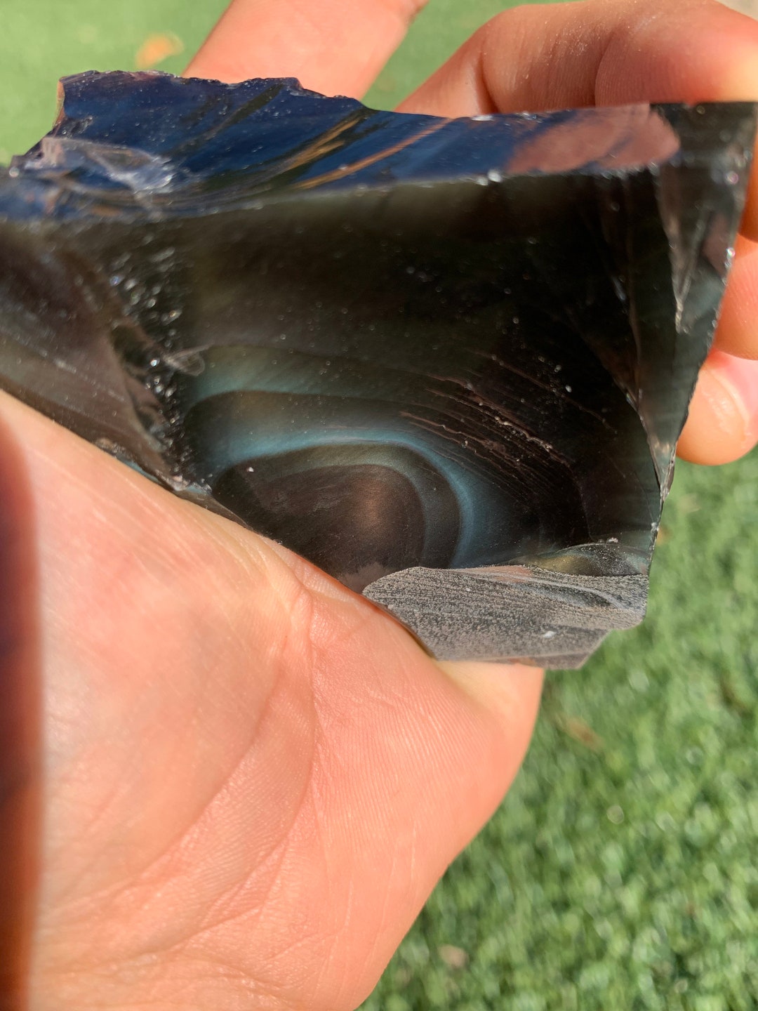 Rainbow Electric Blue/gold Obsidian Volcanic Glass - Etsy