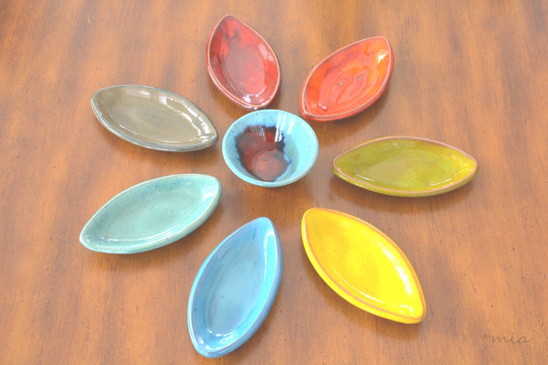 Cretan Handmade Ceramic Sets of 8 Pieces.for Tapas,hors D'oeuvre ...