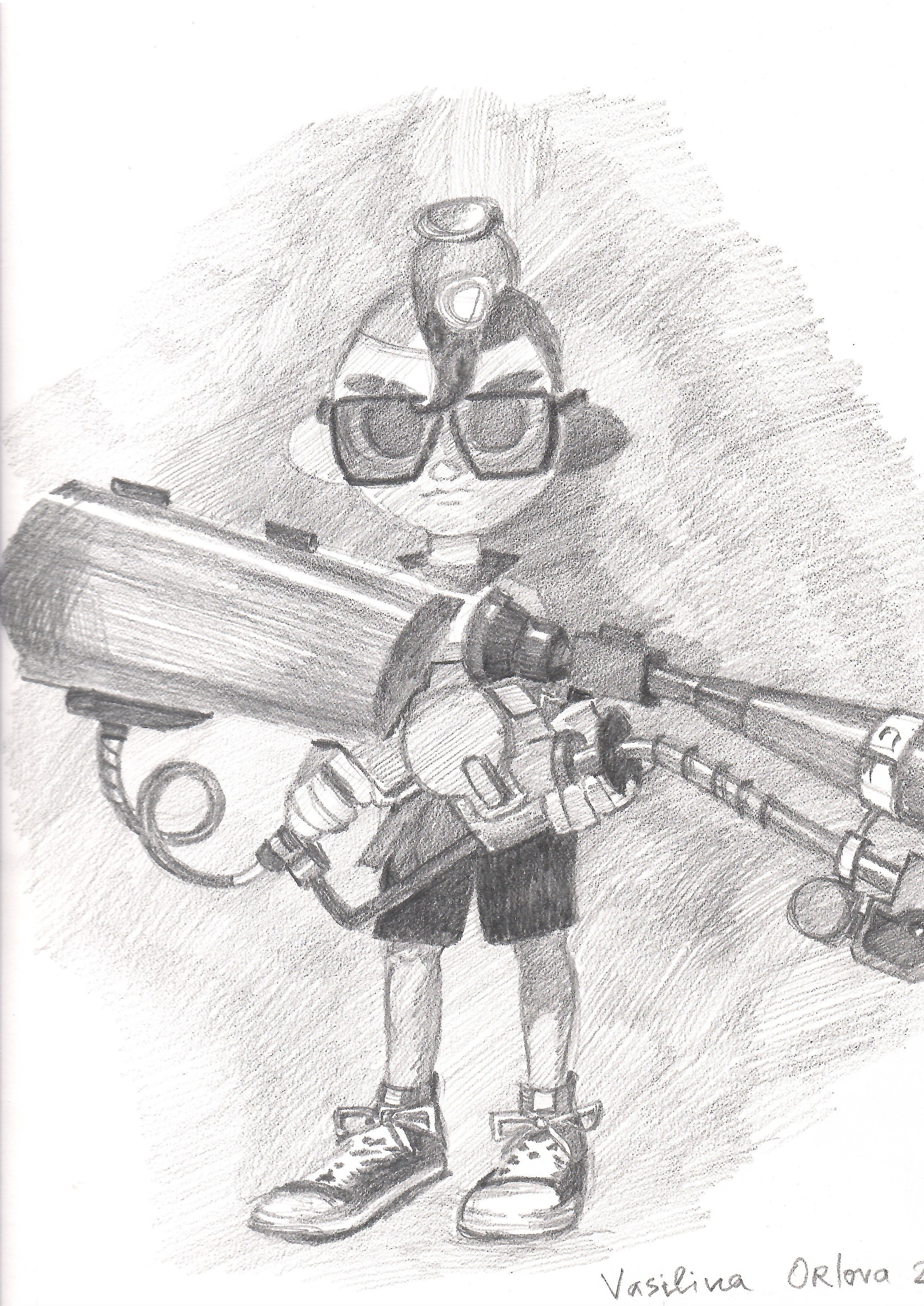 Pencil Drawing Splatoon 1 Read Description - Etsy