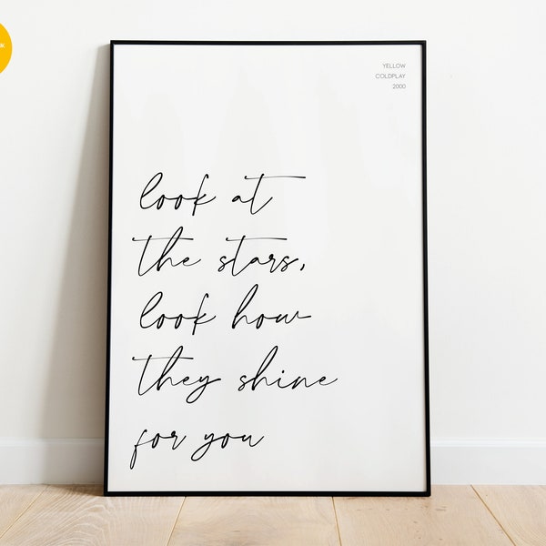 Coldplay Yellow - Etsy