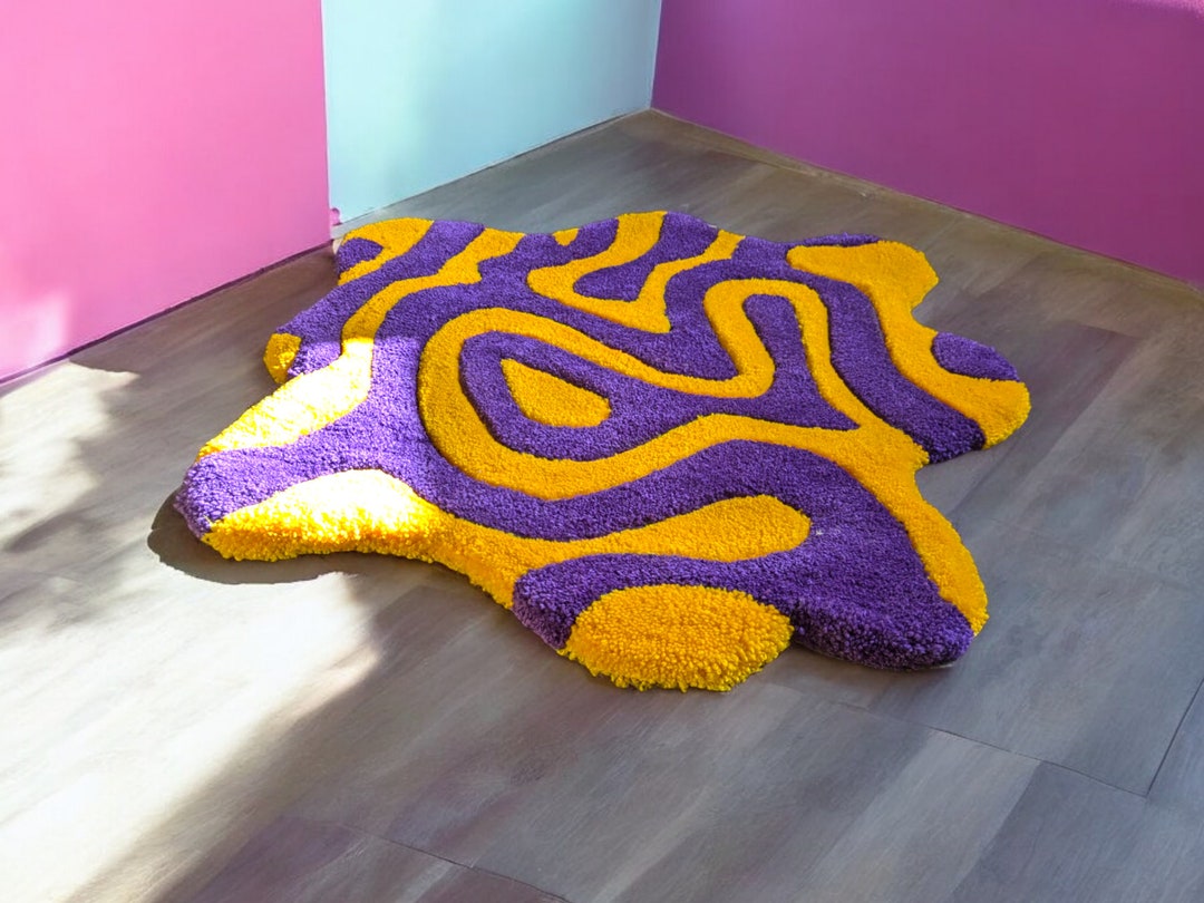 Living Room Carpet Bathroom Abstract Colorful Various Colors Bedside ...