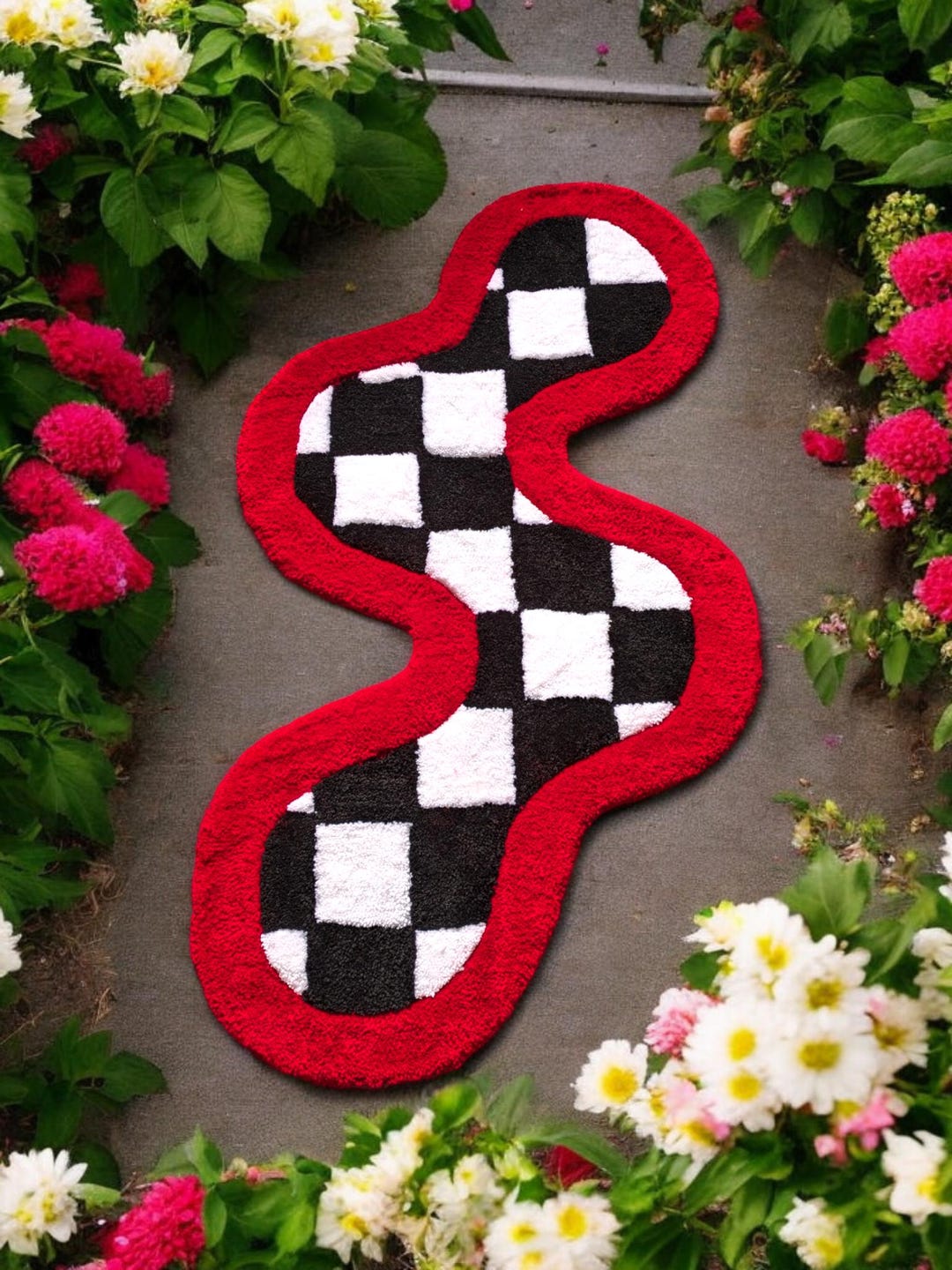 Red Check Carpet. Black and White Living Room Carpet. Modern Bathroom ...