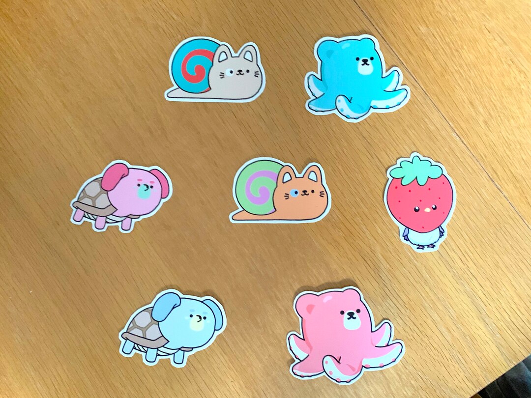 Sticker Friends Cute Vinyl Stickers for Laptop, Bottles, Books, and ...