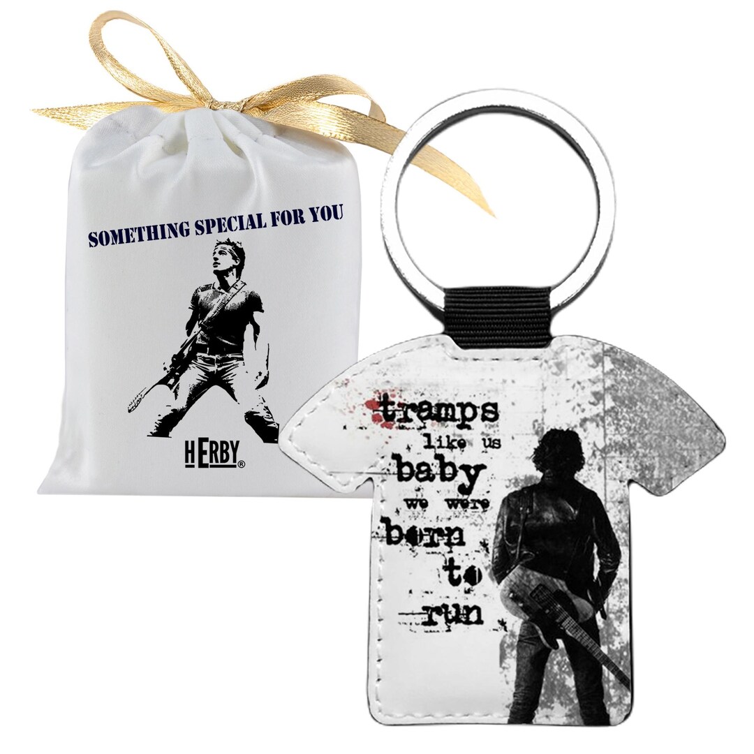 Bruce Springsteen Gift for Fans of the Boss Imitation Leather Keychain ...