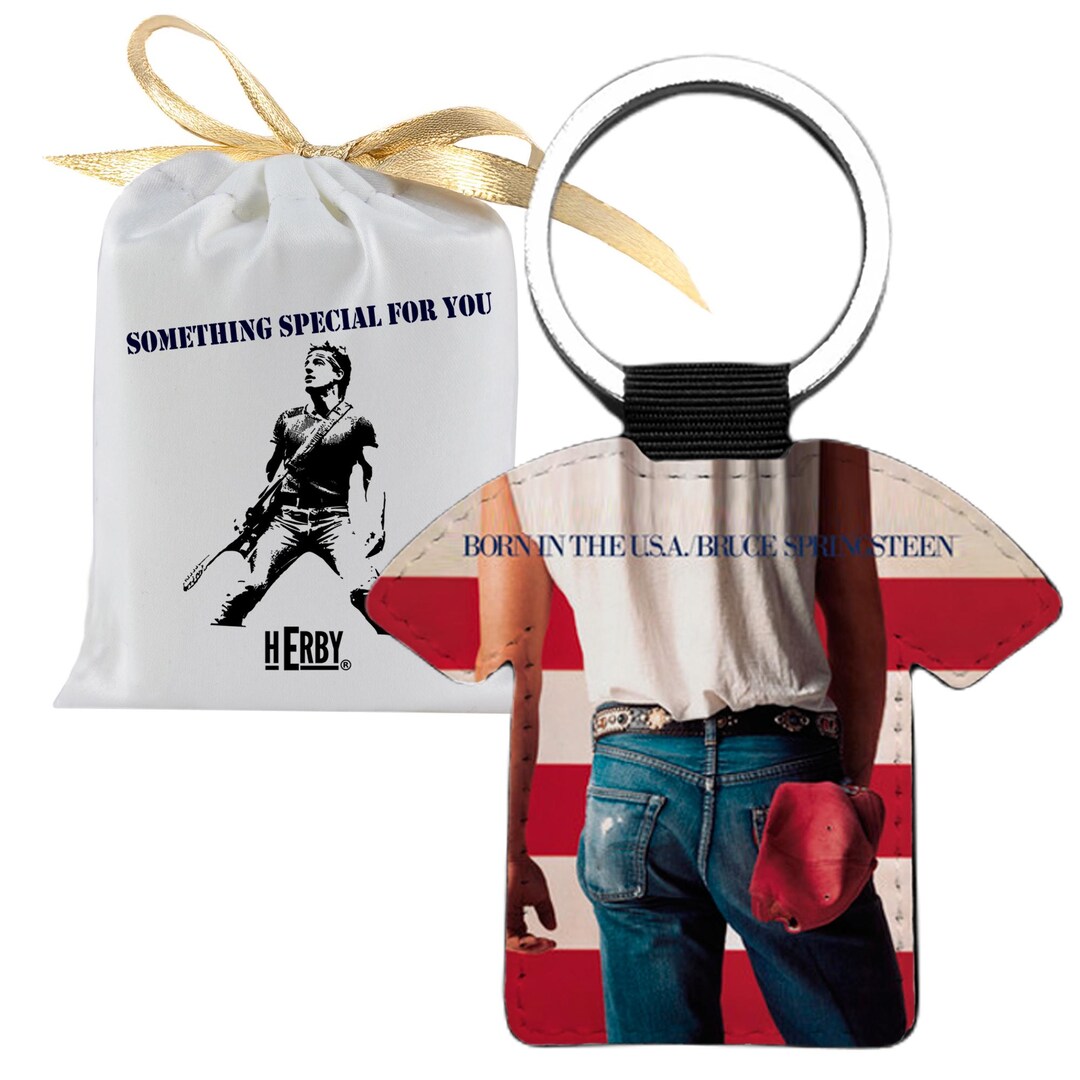 Bruce Springsteen Gift for Fans of the Boss Imitation Leather Keychain ...