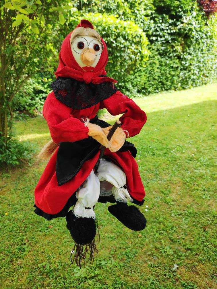 Vintage German Kitchen Witch Doll for Hanging Fairy Witch - Etsy