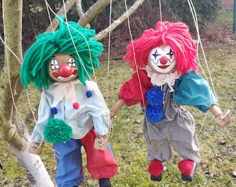 String Puppet Clown - Etsy