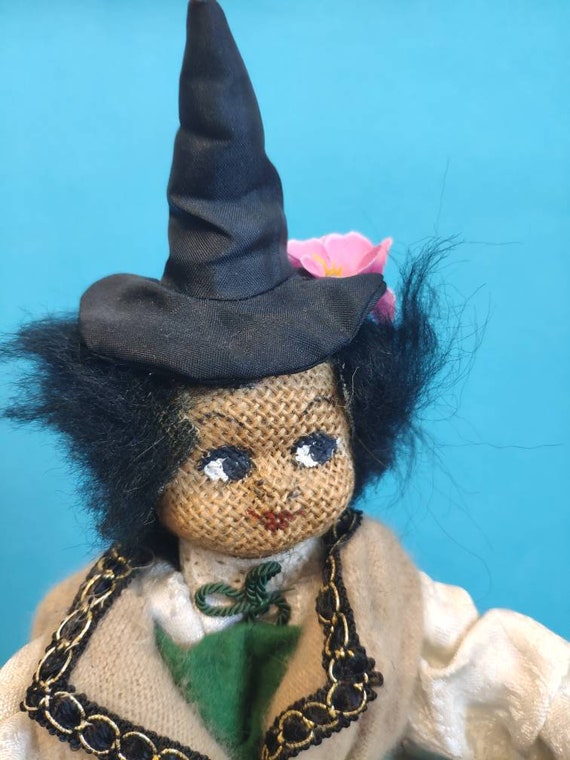 Vintage German Good Luck Kitchen Witch Doll or Fairy Witch | Etsy