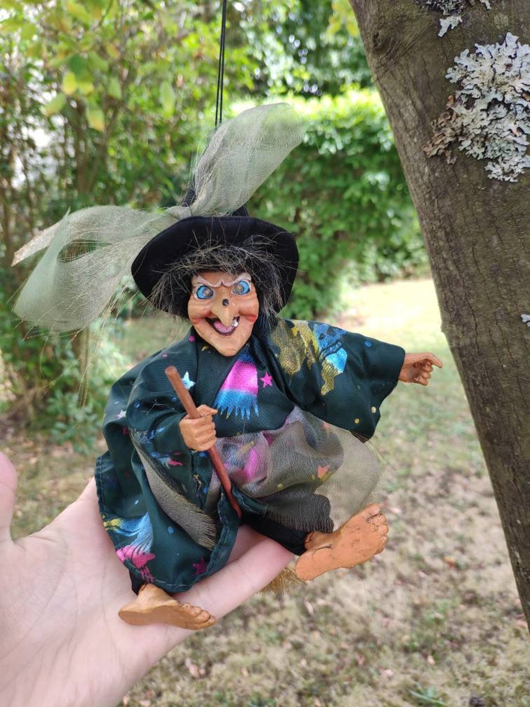 German Good Luck Kitchen Witch With Light and Sound Fairy Witch ...