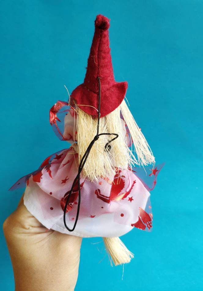 German vintage Good luck Kitchen Witch doll Fairy Witch | Etsy