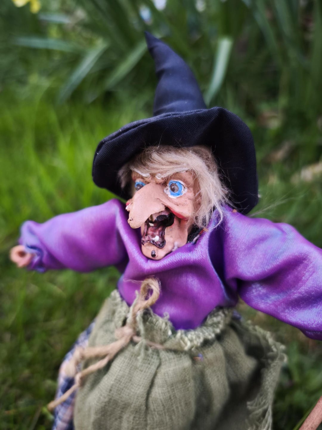 German Vintage Kitchen Witch Doll, Halloween, Housewarming, Fairy Witch ...