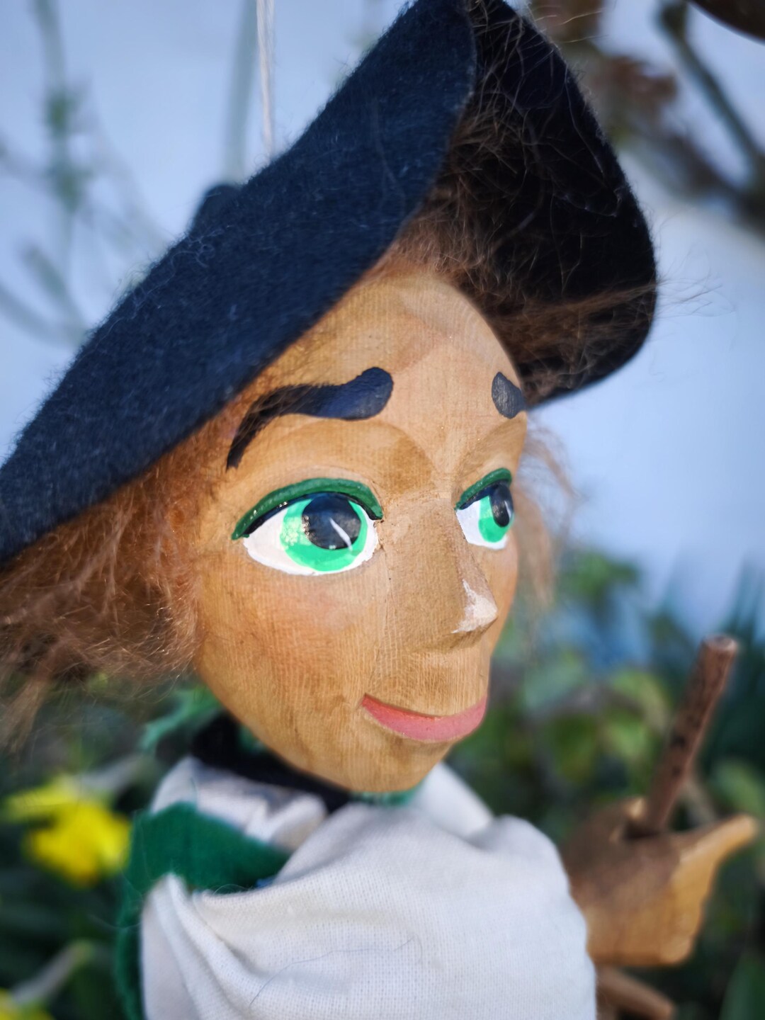 Vintage German Kitchen Witch Doll: Hand-carved Wood, Good Luck Charm - Etsy