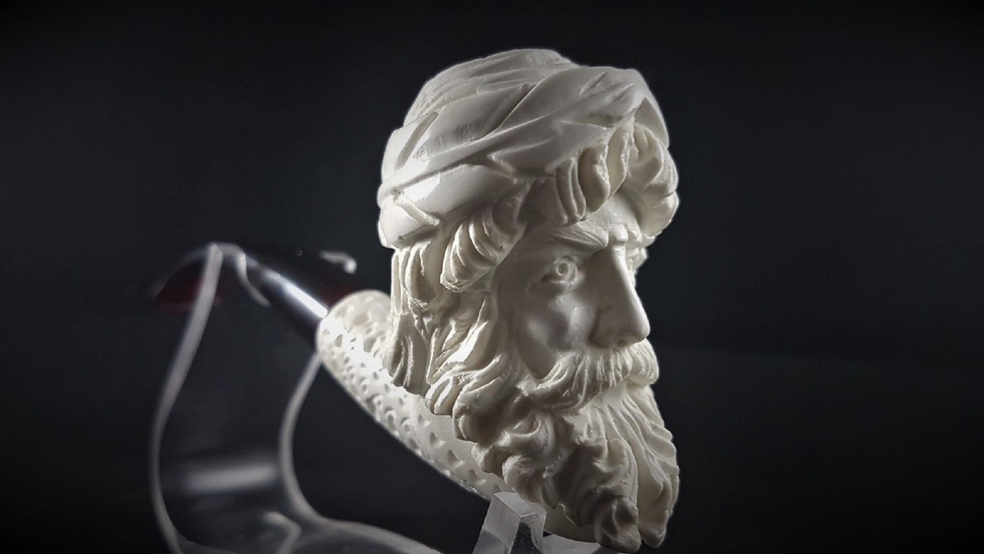 Zeus Sea Foam Pipe, Block, Sea Foam Pipe Hand Carved, Hand-carved Pipe ...