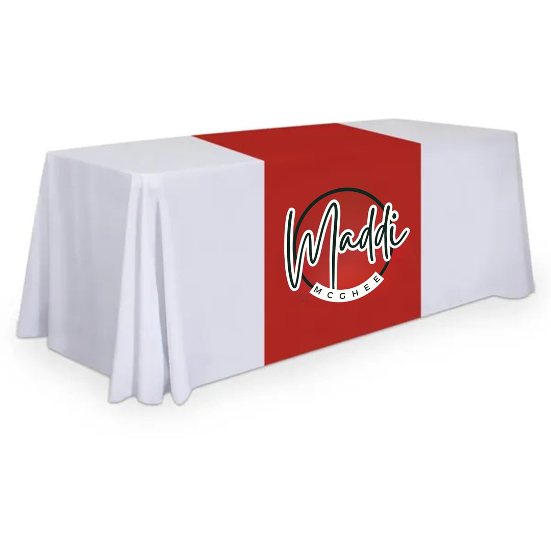 Custom Table Runner for Trade Show Festival or Craft Event ...