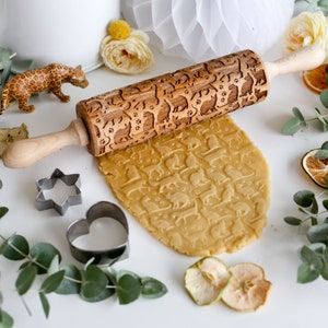 Cats Two Embossing Rolling Pin - Etsy