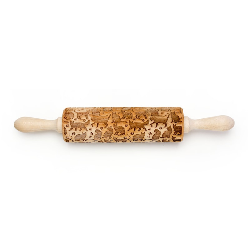Cats Two Embossing Rolling Pin - Etsy