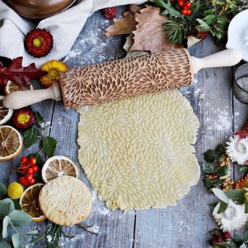 Paisley Pattern Embossing Rolling Pin Cookies Decorating - Etsy