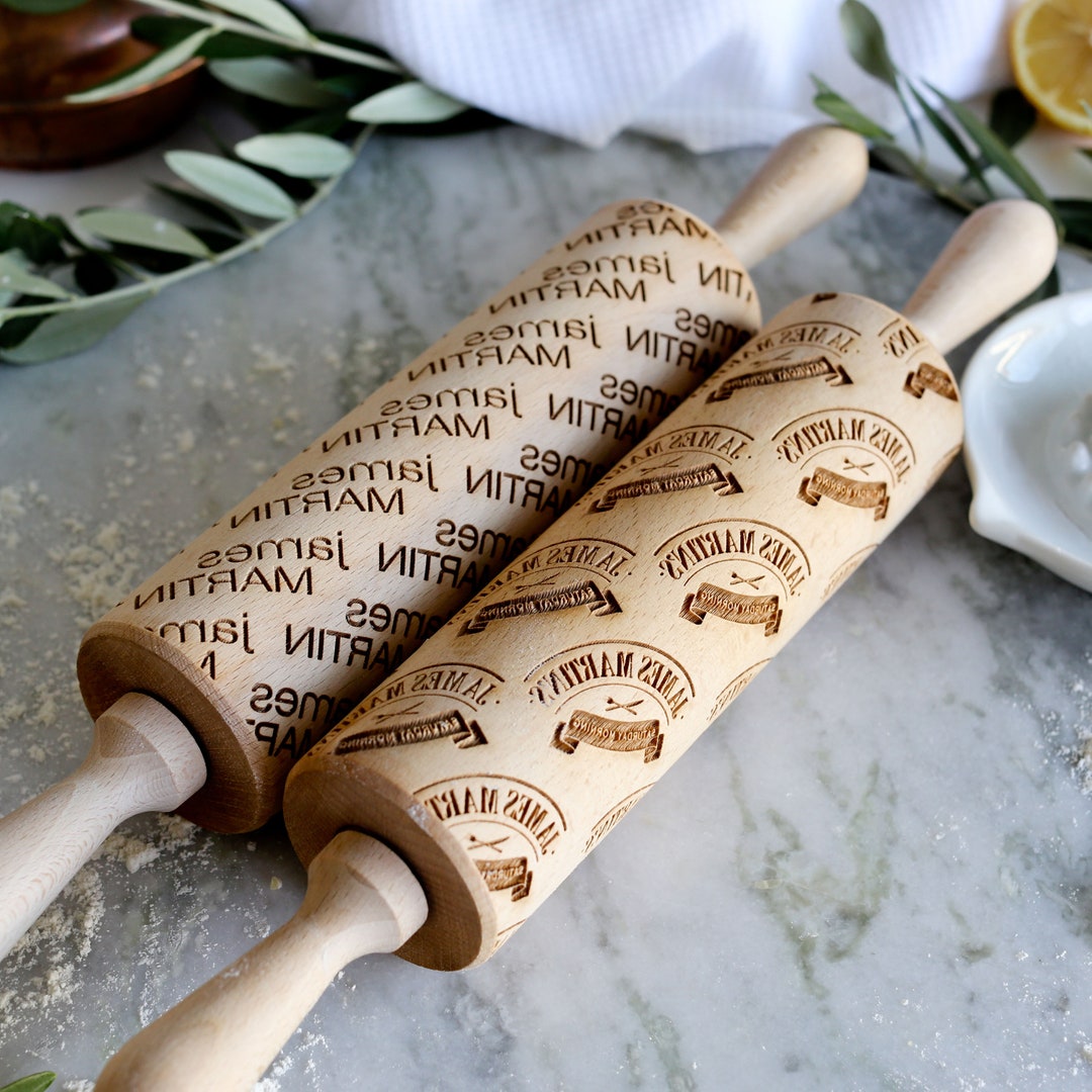 Custom Logo Embossing Rolling Pin - Etsy