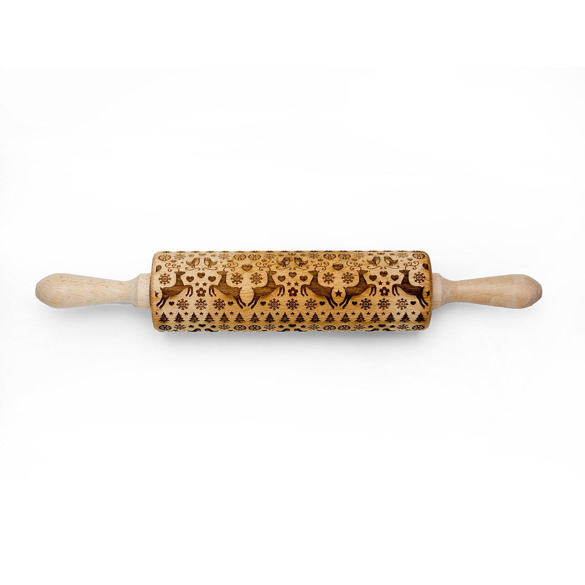 Scandinavian Inspired Embossed Springerle Rolling Pin - Etsy